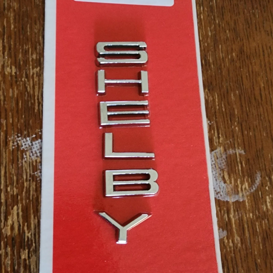 Classic Ford Mustang SHELBY Chrome Trunk/Hood Lettering W/ Template ...