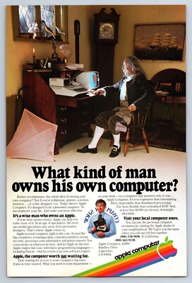 1980 Apple Computer Print Ad Ben Franklin | eBay