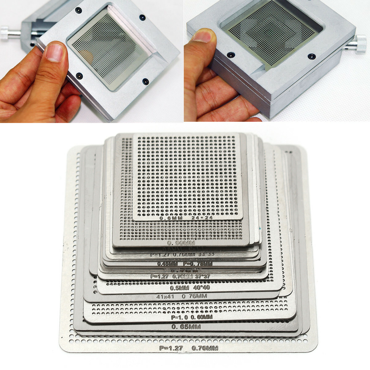 27Pcs/Set Directly Heat BGA Reball Reballing Rework Net Universal ...