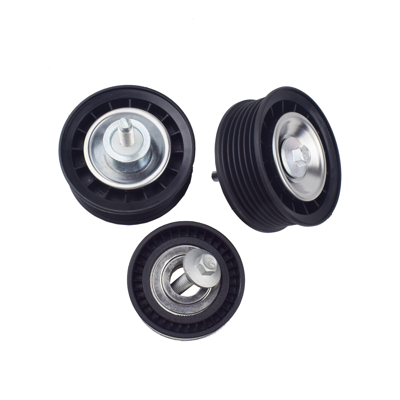 Set of 3 Drive Belt Idler Pulley Kit For Range Rover Evoque LR028878 ...