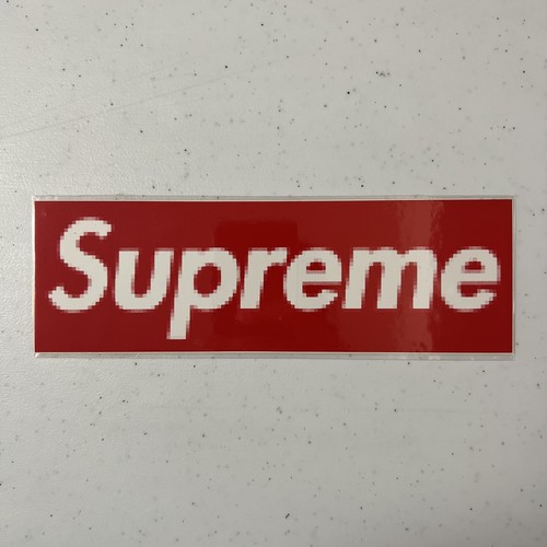 Supreme Pixelated Box Logo Sticker 2000 Red New Rare Authentic!! | eBay