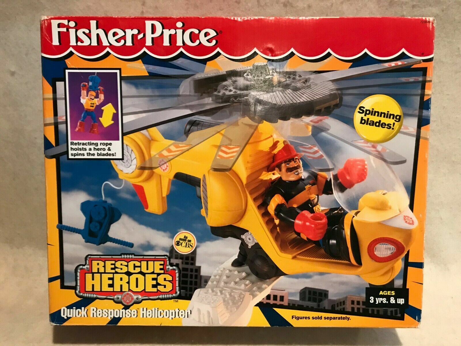 Unopened 2001 Rescue Heroes Quick Response Helicopter 72844 Fisher for ...