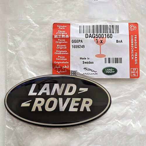 RANGE ROVER SPORT L320 GENUINE LAND ROVER GRILLE BADGE BLACK SILVER | eBay