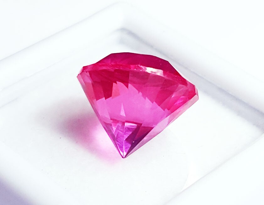 Natural Pink Sapphire 7.50 Ct GGL Certified Round Shape Loose Gemstone ...