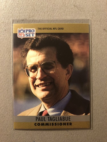 Paul Tagliabue 1990 Pro Set Commemorative Collectibles #2 FOOTBALL Card ...