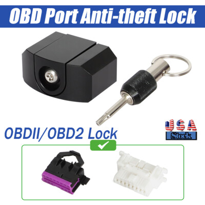 OBD2 Port Security Anti-theft Lock Kit Aluminum Block Access to OBD ...
