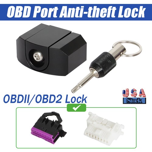 OBD2 Port Security Anti-theft Lock Kit Aluminum Block Access to OBD ...