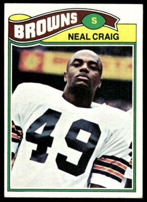 1977 Topps Neal Craig Cleveland Browns #348 | eBay