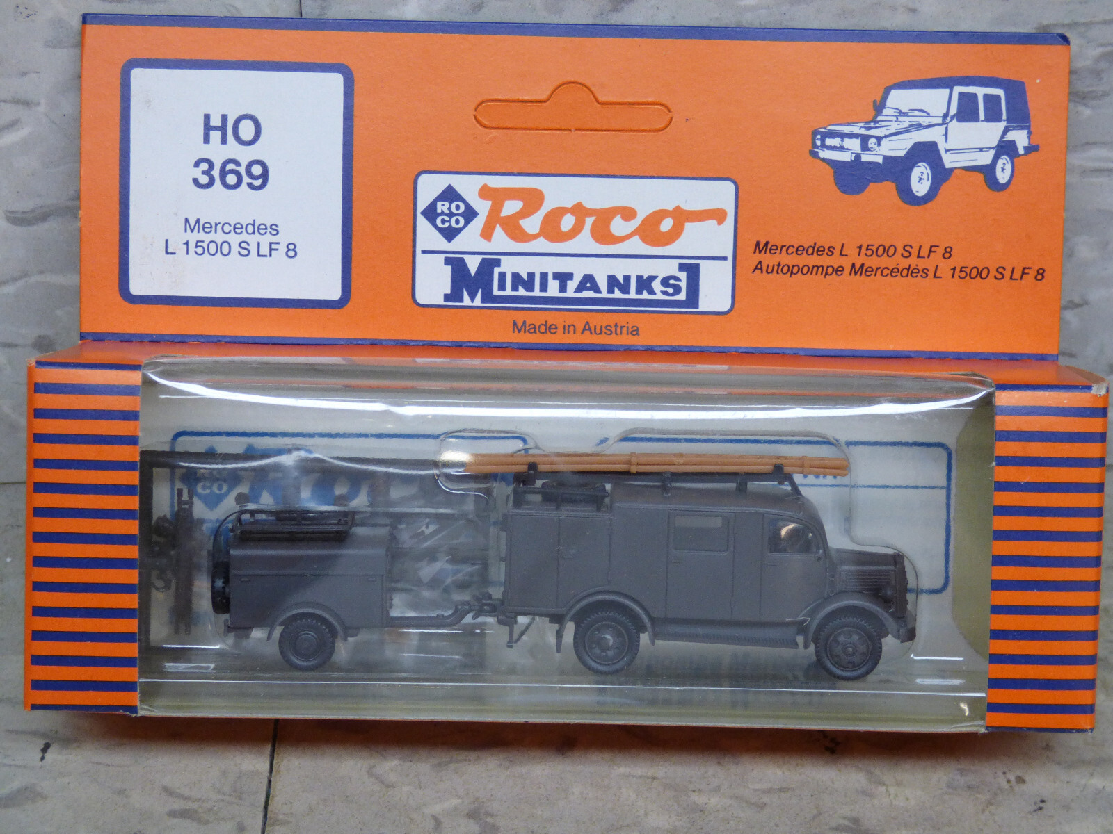 Roco Minitanks (NEW) 1/87 WWII German Mercedes L1500 LF8 Fire Truck Lot ...