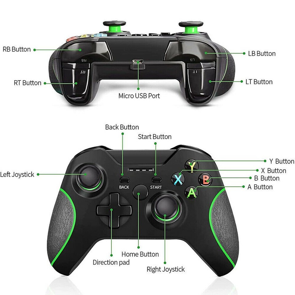 Wireless Controller For Microsoft Xbox One S / X / E / Windows 7 8 10 ...
