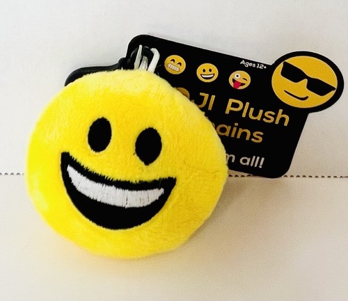 EMOJI Plush Keychain Smiley Face Attach on Bags Keys 2.5" | eBay