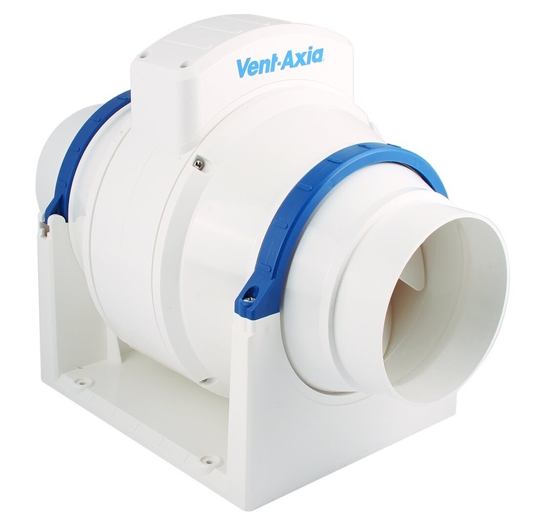 Vent Axia ACM100 In-line Mixed Flow Extractor Fan 4" | eBay