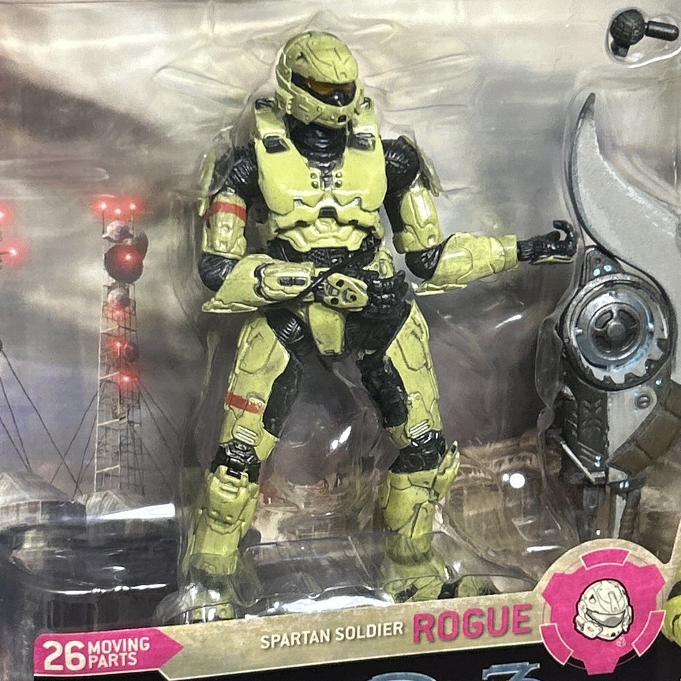 2008 Halo 3 Series 3 Spartan Soldier Rogue 5" Figure McFarlane Toys New ...