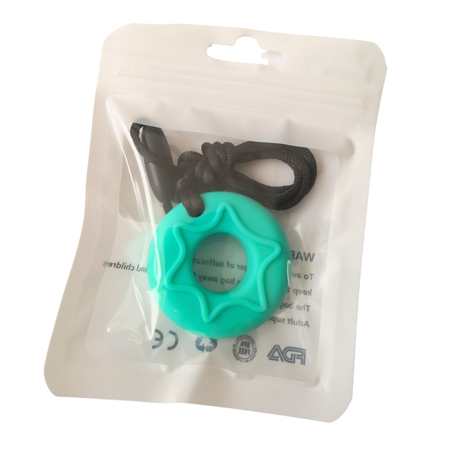 Chewy Doughnut Chewelry Necklace Sensory Biting Aid Chew Toy Kids ...