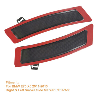 2011-2013 BMW E70 X5 Right & Left Smoke Front Bumper Reflector Side ...
