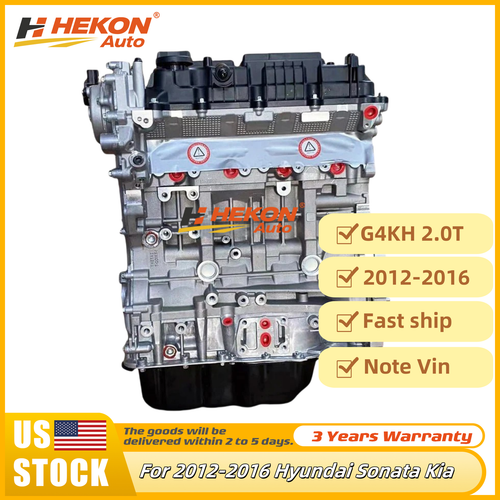 Long Block Engine Assembly For 2012-16 Hyundai Sonata & Kia Models G4KH ...