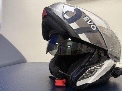BMW System 7 Carbon Evo Helmet Size XL Integrated Cardo Intercom | eBay UK