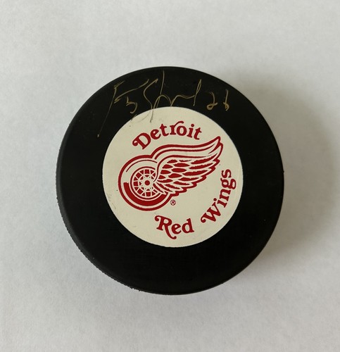 Ray Sheppard Signed Detroit Red Wings Hockey Puck Autograph Den $1 ...