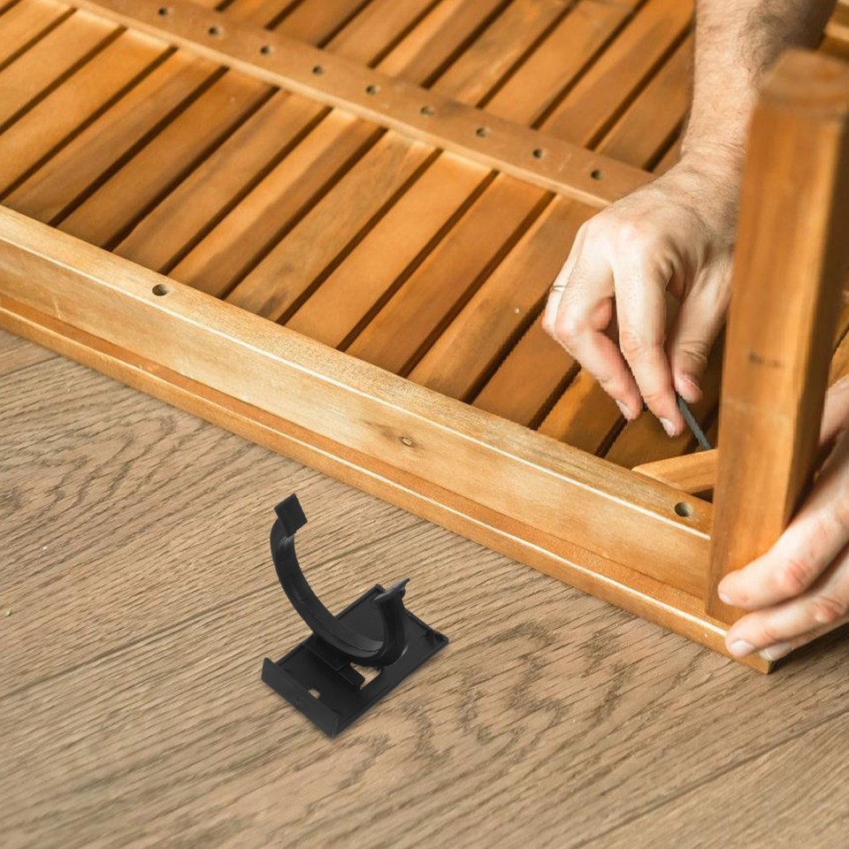 12 Sets Fence Panel Clips Kitchen Board Plinth Attaching Bracket ...