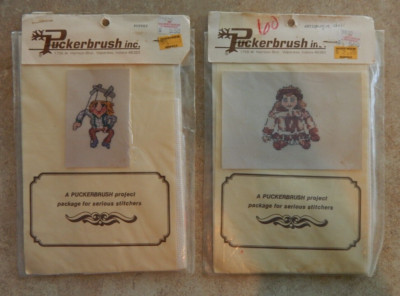 New Puckerbrush Inc. Embroidery Kit Lot Doll Puppet Creepy Looking | eBay
