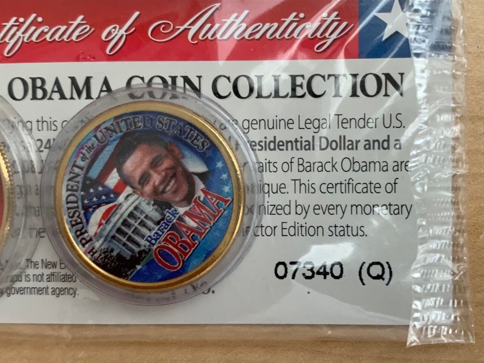 Barack Obama Coin Collection 2008 with COA New Sealed Packaging | eBay