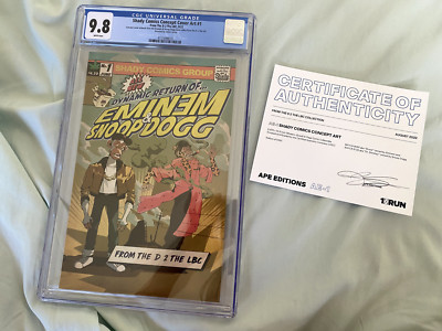 APE EDITIONS SNOOP DOGG X EMINEM - SHADY COMICS CONCEPT ART /1000 CGC 9 ...