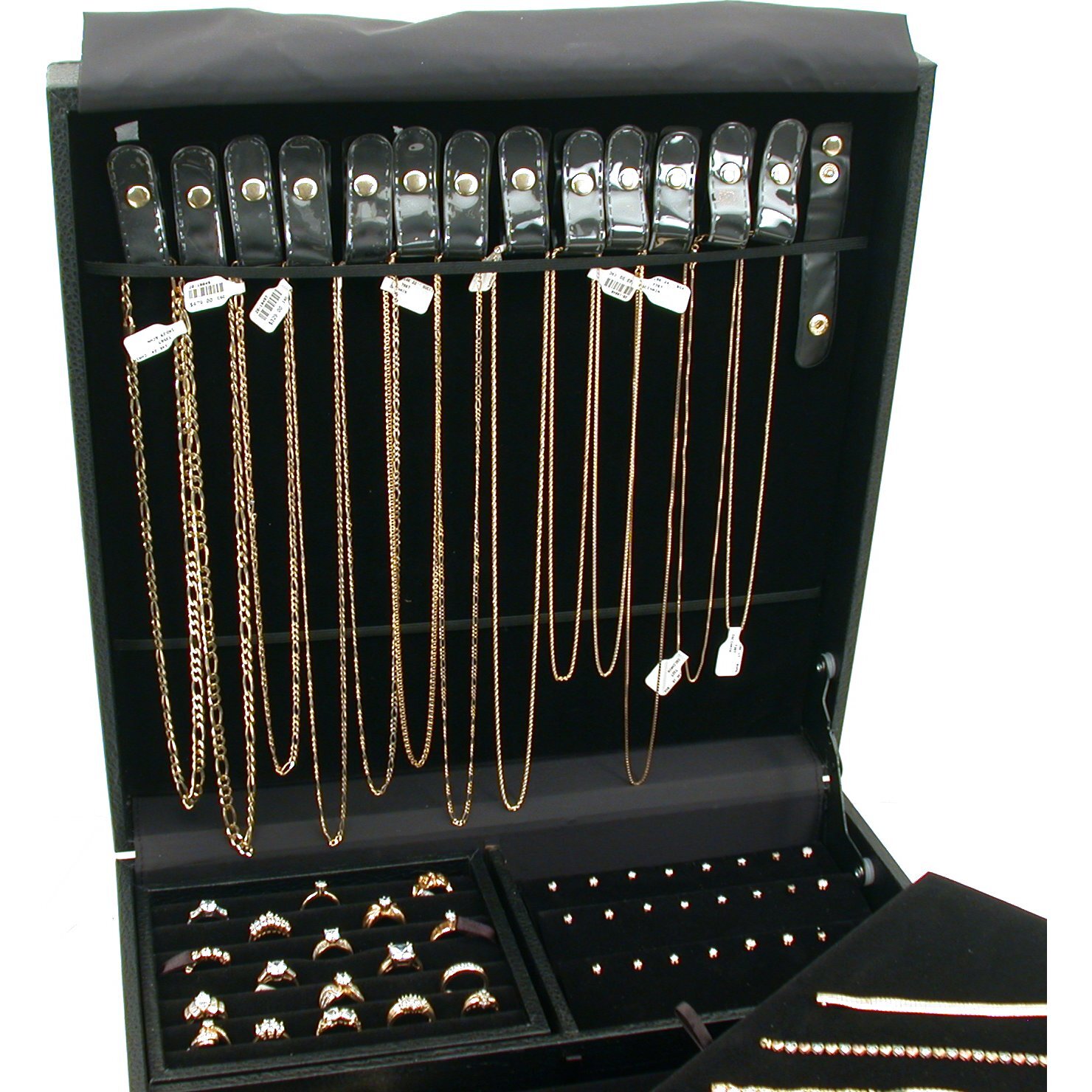 Large Jewelry Attache Display Travel Case & Locks 14 7/8" x 14 7/8" | eBay