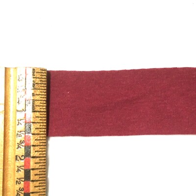 Knit Rib Cotton Fabric Flat Binding Tape Straight Cut 1-5/8" Red 42 yds ...