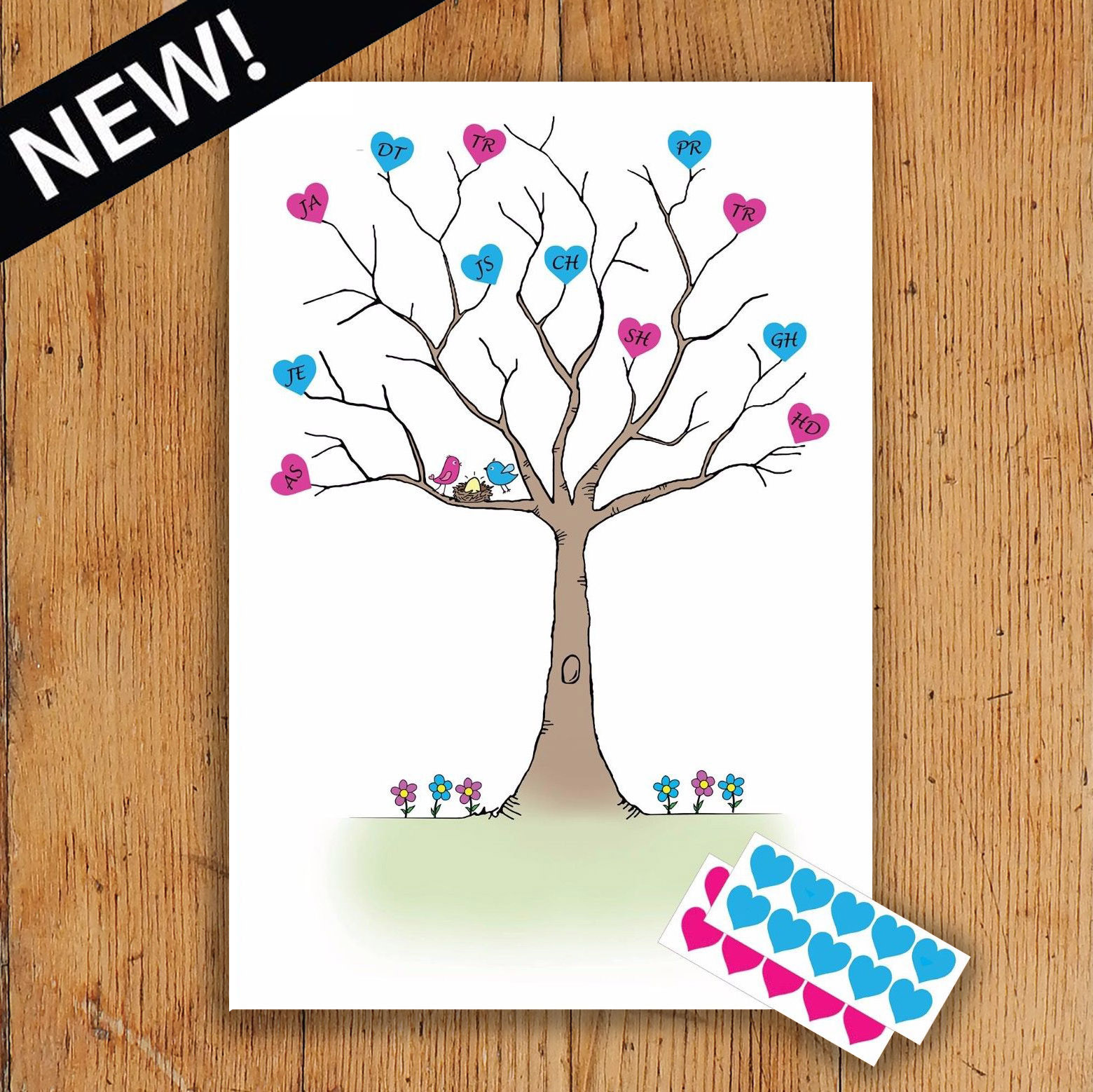 Baby Prediction Tree - Baby Shower - Guess Is It A Boy Or Girl? | eBay UK