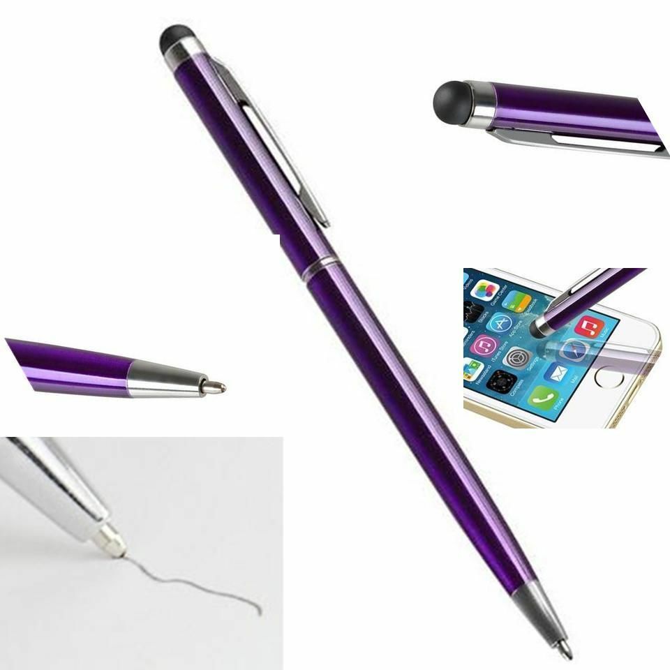 ONE (1X) 2-in-1 Universal Touch Screen Stylus + Ballpoint Pen For Phone ...