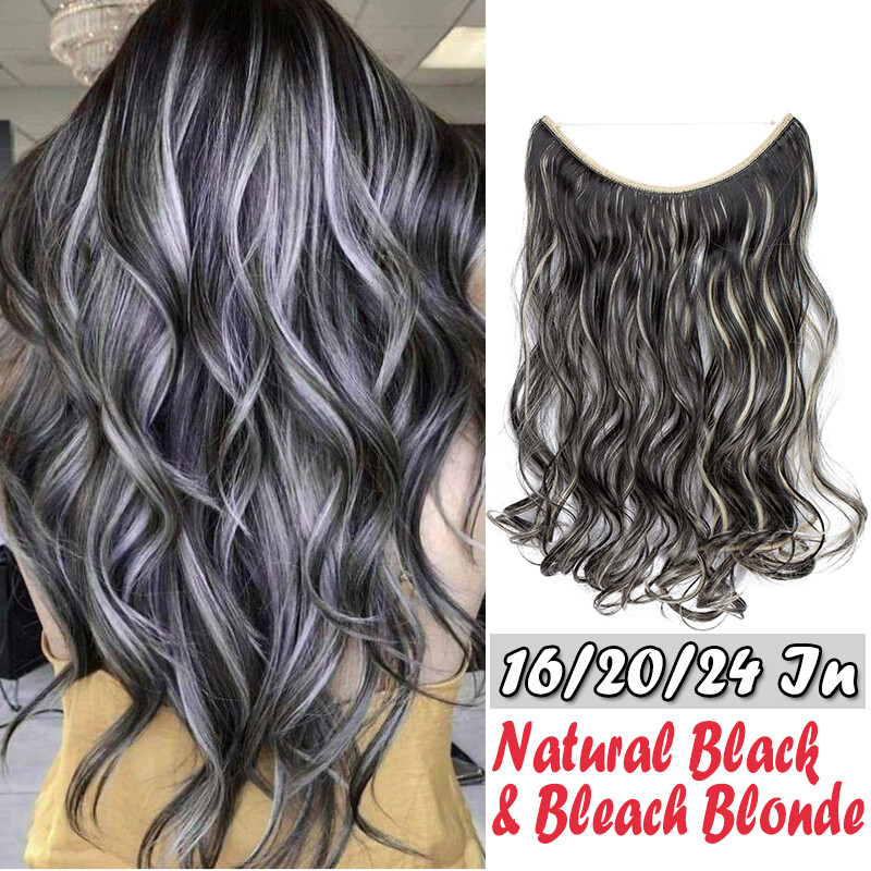 100% Natural As Human Thick Invisible Wire Softs Secret Wire In Hair ...