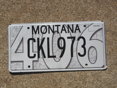 Montana Blackfoot Challenge License Plate CKL 973 406 Area Code MT | eBay