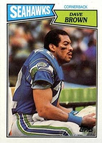#182 Dave Brown - Seattle Seahawks - 1987 Topps Football | eBay