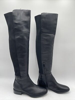 Sam Edelman Pam Womens Zipper Ribbed Knit Over-The-Knee Boots Black ...
