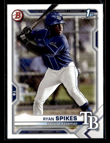 2021 Bowman Draft #BD-63 Ryan Spikes Card Tampa Bay Rays | eBay