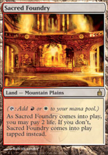 Sacred Foundry - Foil NM, English MTG Ravnica: City of Guilds ...