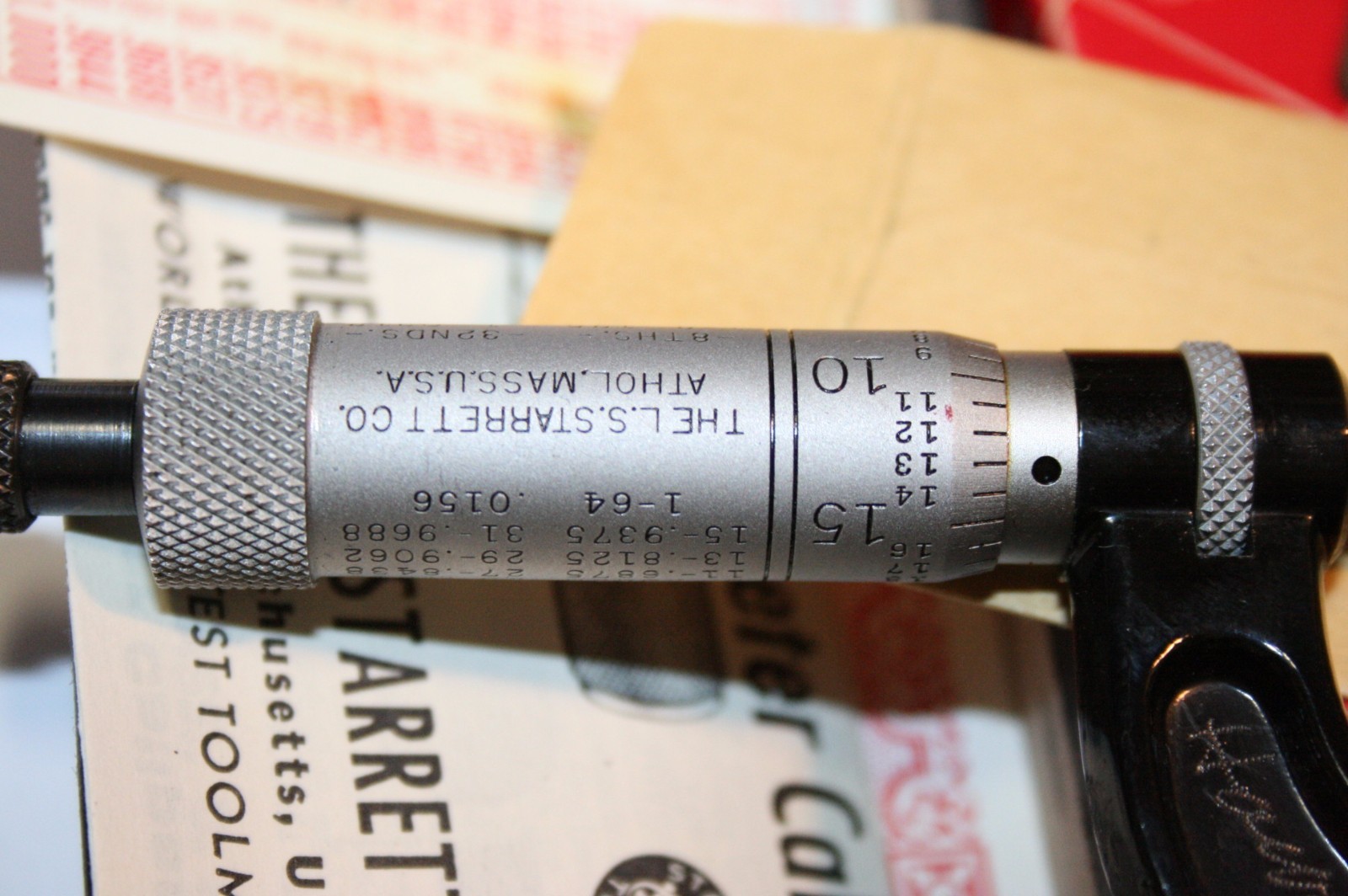Starrett 436 Outside Micrometer Outside Micrometer Ratchet Stop Lock ...