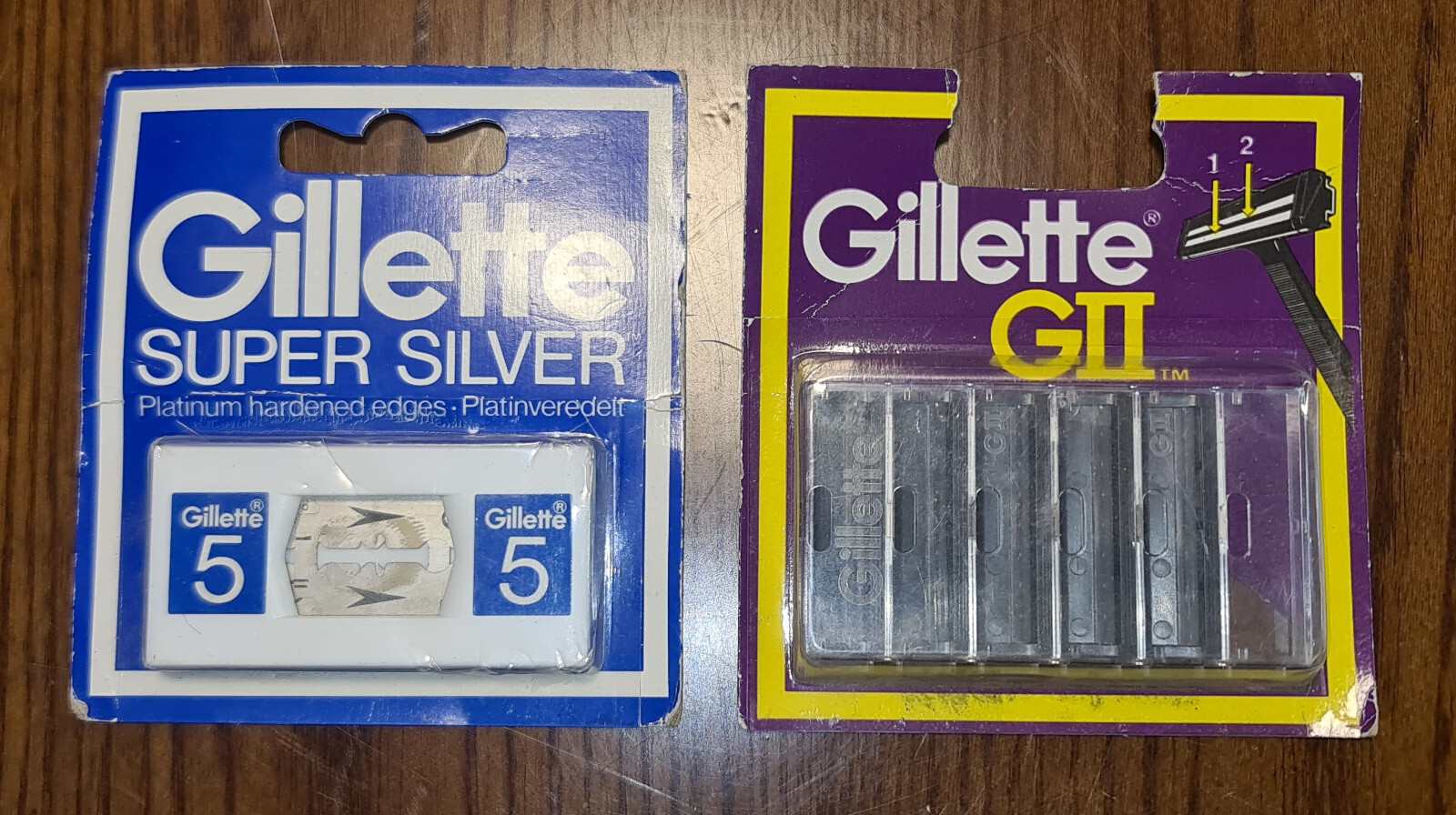 Vintage Gillette Super Silver 5 Blade cartridges France made ...