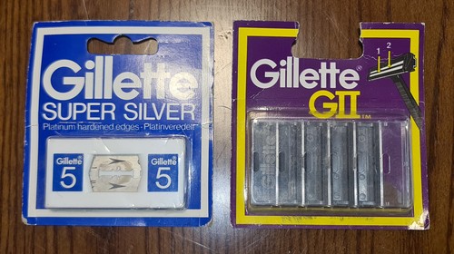 Vintage Gillette Super Silver 5 Blade cartridges France made ...