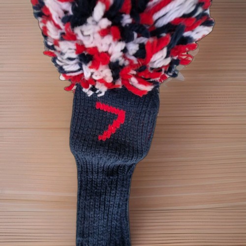 Vintage Jan Craig Knit Golf Club Headcover Pom Pom Wool Number 7 USA | eBay