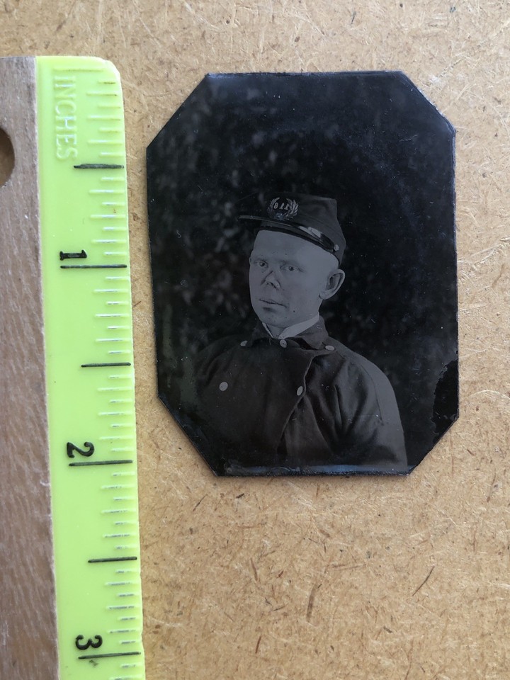 Facial Wound Civil War Soldier Tintype - Wounded Union GAR Vet - Edgar ...