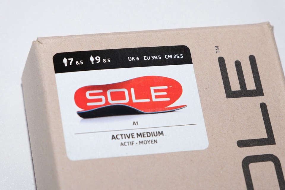 Sole Active Medium Heat Moldable Insoles Men 7 Women 9 Two Pair | eBay
