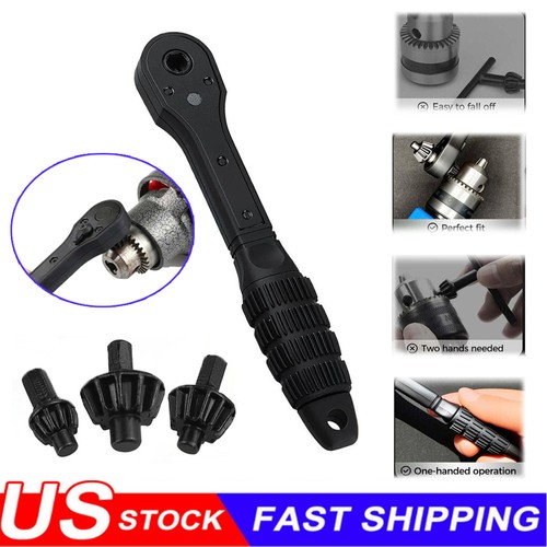 2-in-1 Ratchet Spanner Drill Chuck Key Wrench Universal Chuck Key ...