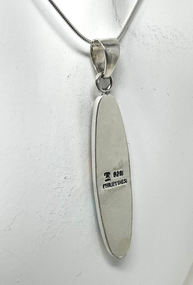 Spiny Turquoise Sterling Silver Pendant & Earring Set PE4008- C89A | eBay