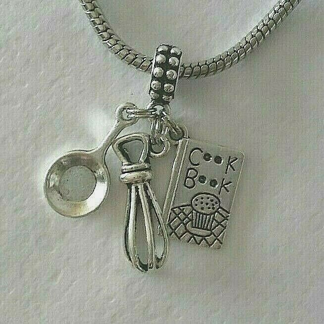 Cook Chef Gift Ideas Cooking Book Charm Pendant For European Bracelet ...