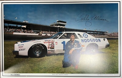 1980’s SportStar Photo Graphics NASCAR Bobby Allison Hodgdon 11” X 17 ...