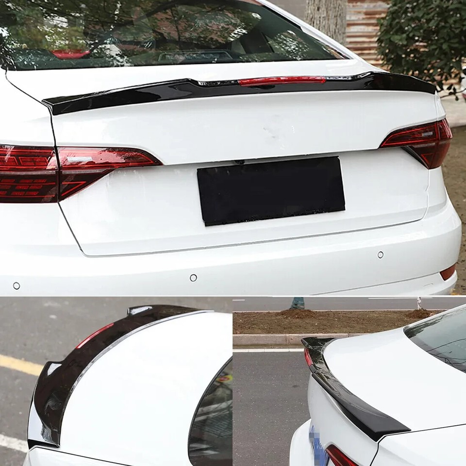 2019-2024 Volkswagen Jetta MK7 Gloss Black V-Style Trunk Spoiler W ...