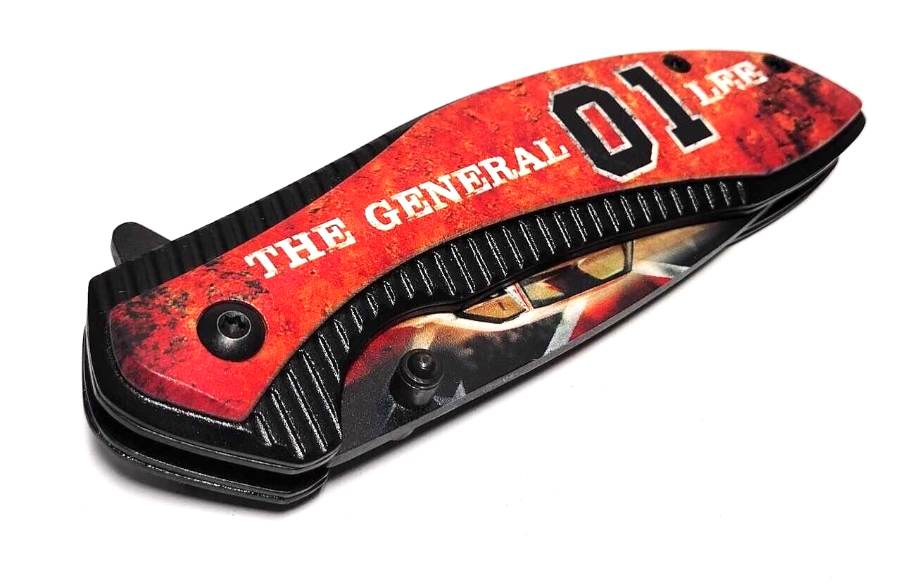 The General Lee 01 Spring Assisted Open Dukes Of Hazzard Pocket Knife ...