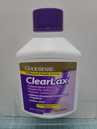 GoodSense ClearLax Polyethylene Glycol Osmotic Laxative Powder 17.9oz ...