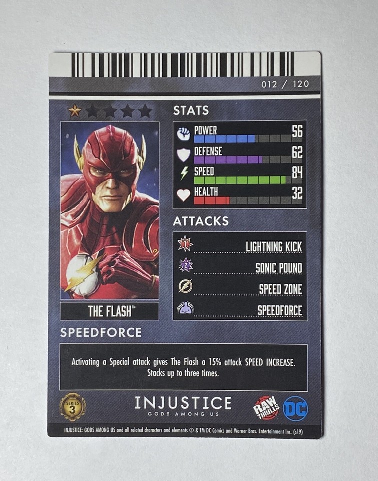 DC Injustice Arcade Series 3 Card “The Flash” Foil #012/120 | eBay